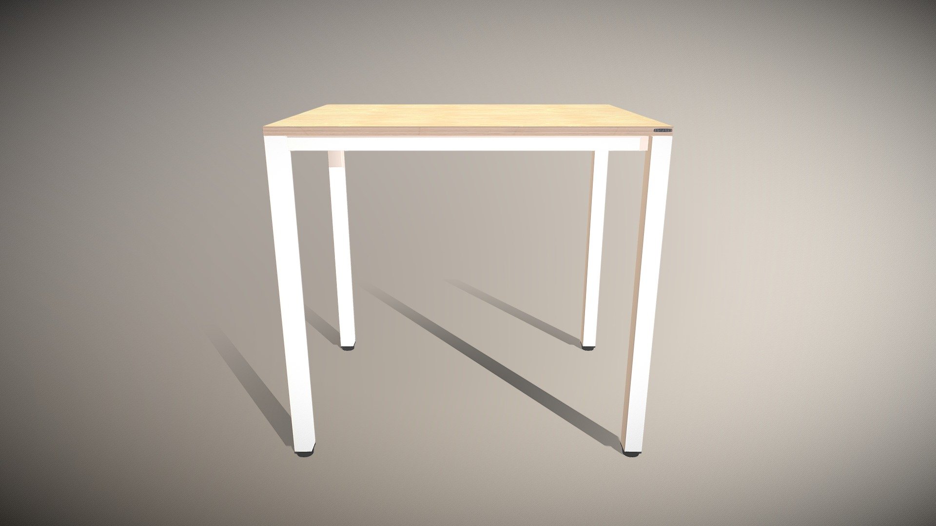 Alpha_table_860_teak_white - 3D model by NeuronArchitecture [4b09476 ...