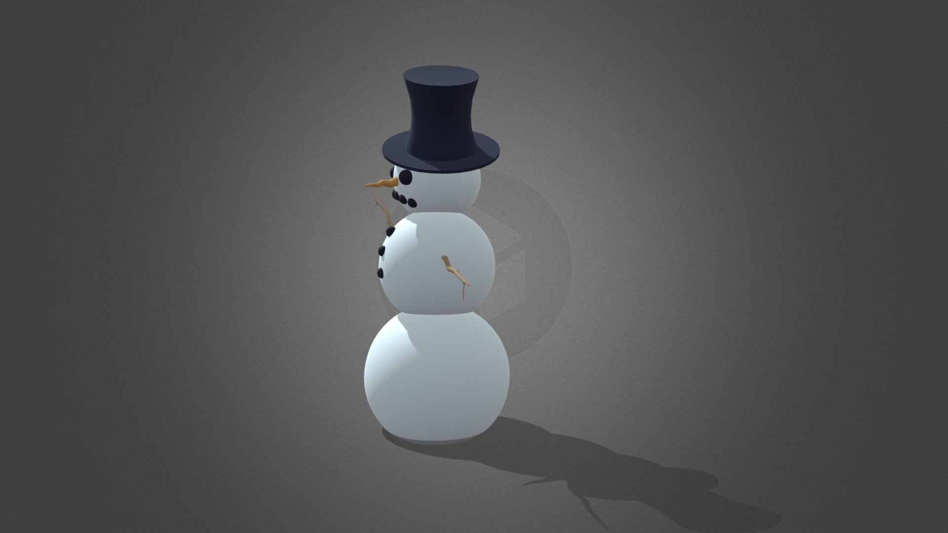 Snowman - 3D model by AlyssaJansen [4b0a880] - Sketchfab
