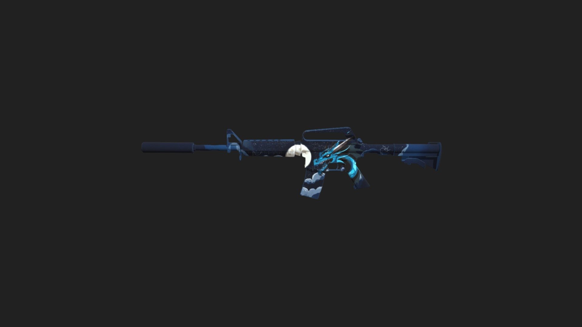 M4A1-S Nightfall Guardian - 3D model by jawoci [4b0c2a5] - Sketchfab