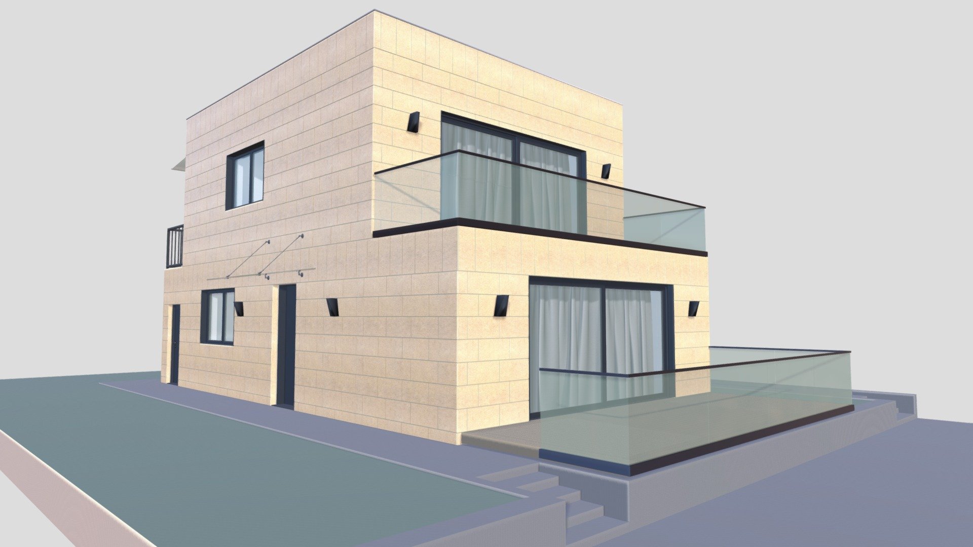 Fasade Хорватія - 3D model by apxdiz [4b0d5da] - Sketchfab