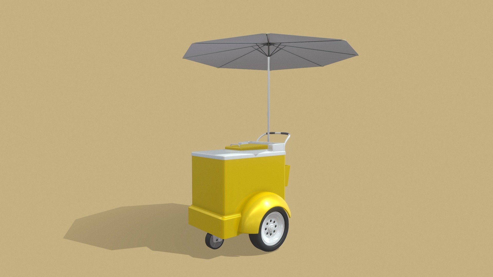 Ice Cream Push Cart - Buy Royalty Free 3D model by CGBee (@cg.bee ...