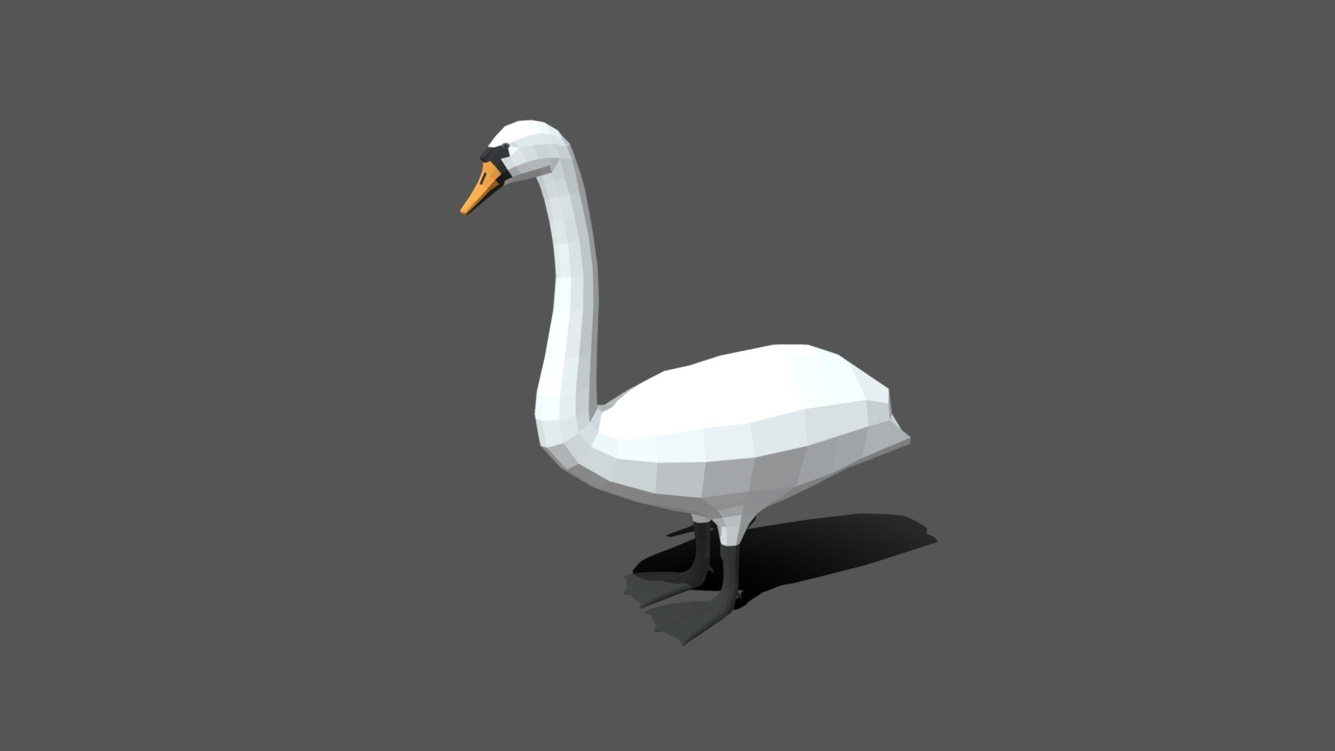 Low Poly Cartoon Swan - Buy Royalty Free 3D model by chroma3d ...