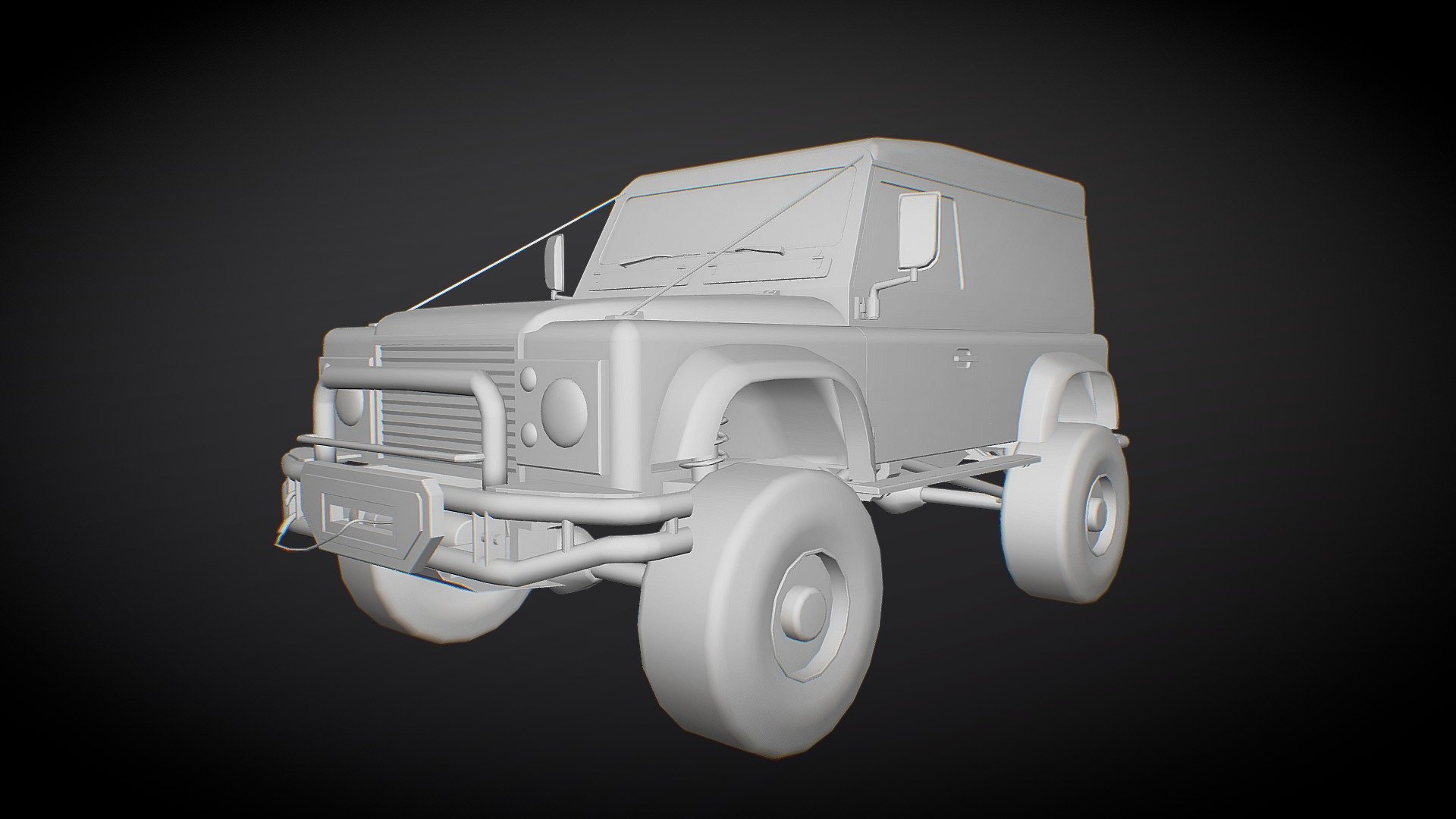 Drivable Off-Road Vehicle Land Rover / UE4 - 3D model by Trisgames ...
