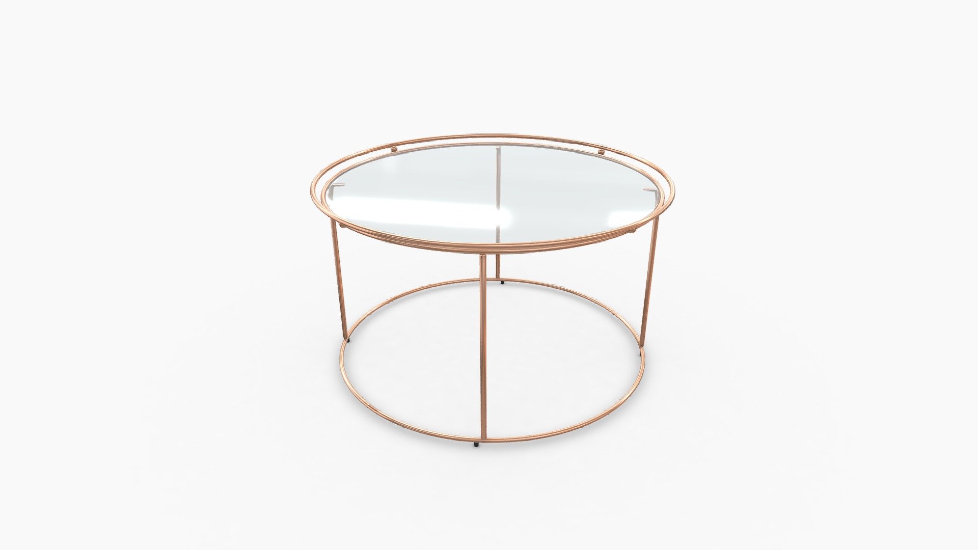 MESA DE CENTRO ANTONELLA VIDRIO BASE METAL DORAD - Buy Royalty Free 3D ...