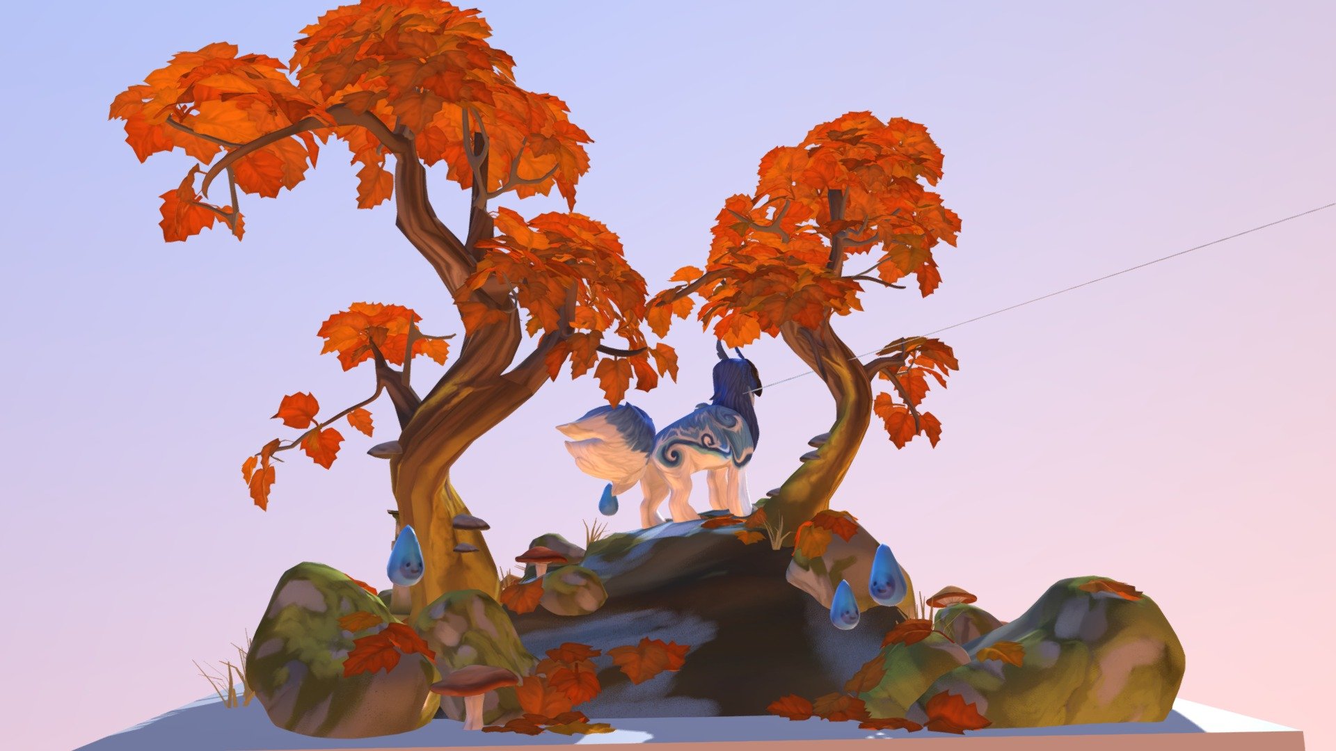 Fantasy Garden - 3D model by JulieMariaTollefesen [4b1ea3f] - Sketchfab