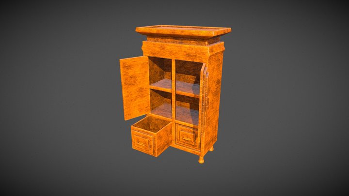 Wooden-closet 3D models - Sketchfab