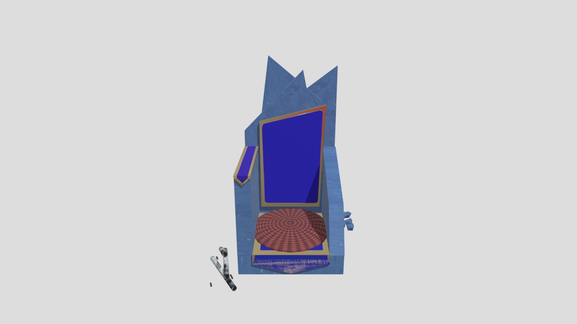 Destroyed throne of the lost city of Atlantis - 3D model by Twilight ...