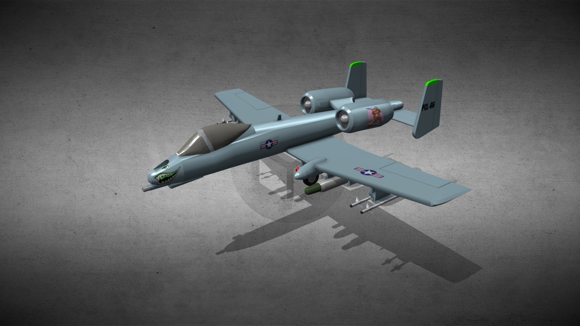 A-10 Thunderbold - Download Free 3D model by perceval-66 [4b22d83 ...