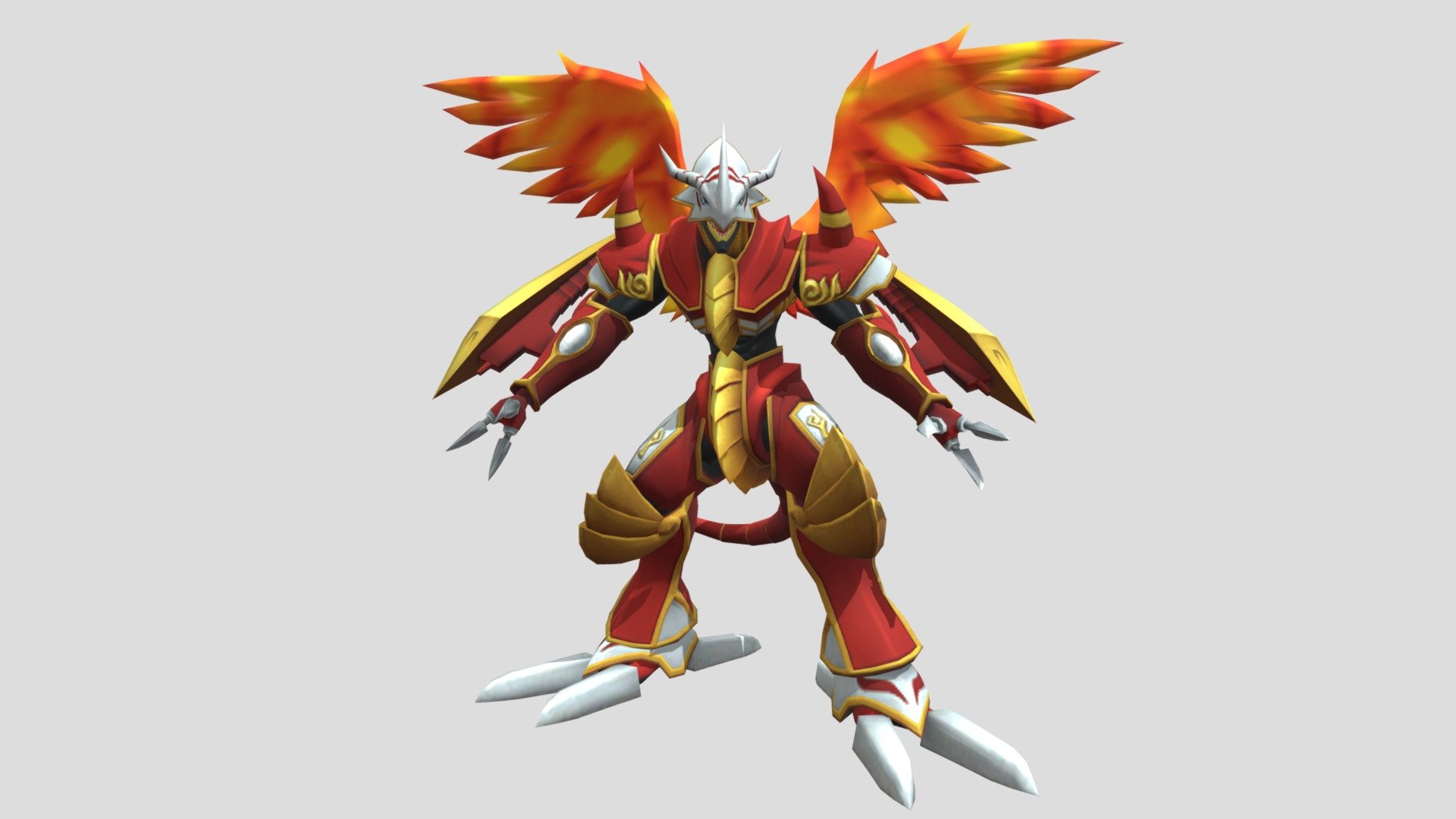BurningGreymon (Vritramon) - Download Free 3D model by ...
