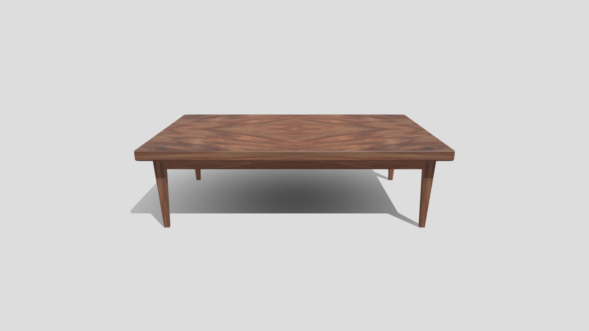 wooden table - 3D model by syafalrah [4b24a1e] - Sketchfab