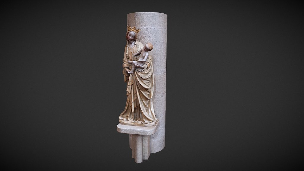 Statue of St. Mary - 3D model by maraj [4b25240] - Sketchfab