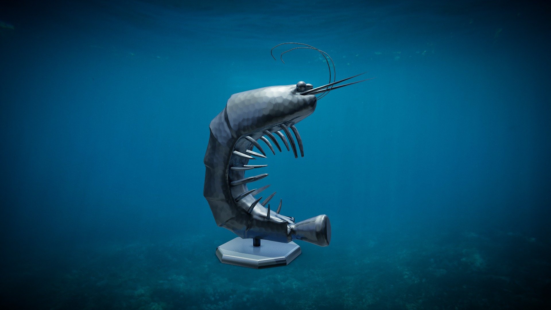 Prawn Pawn - Ocean Chess Set - Buy Royalty Free 3D model by ...