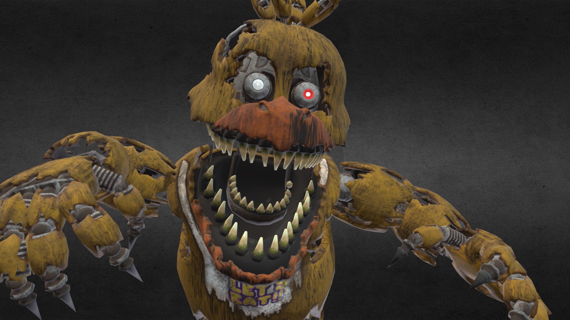 Nightmare Chica - Five Nights at Freddy's 4 - Download Free 3D model by ...