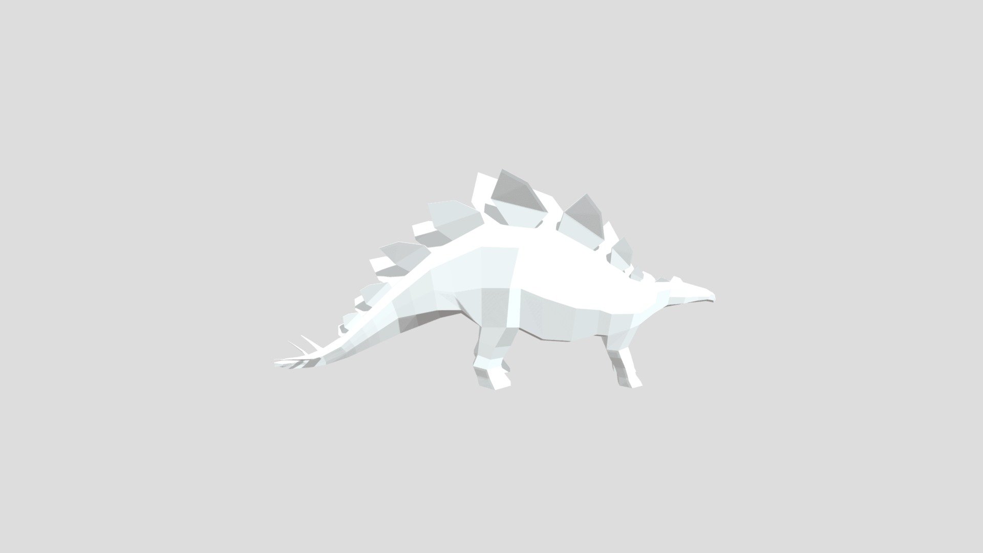 Low poly stegosaurus - 3D model by jeckrosso [4b2588e] - Sketchfab