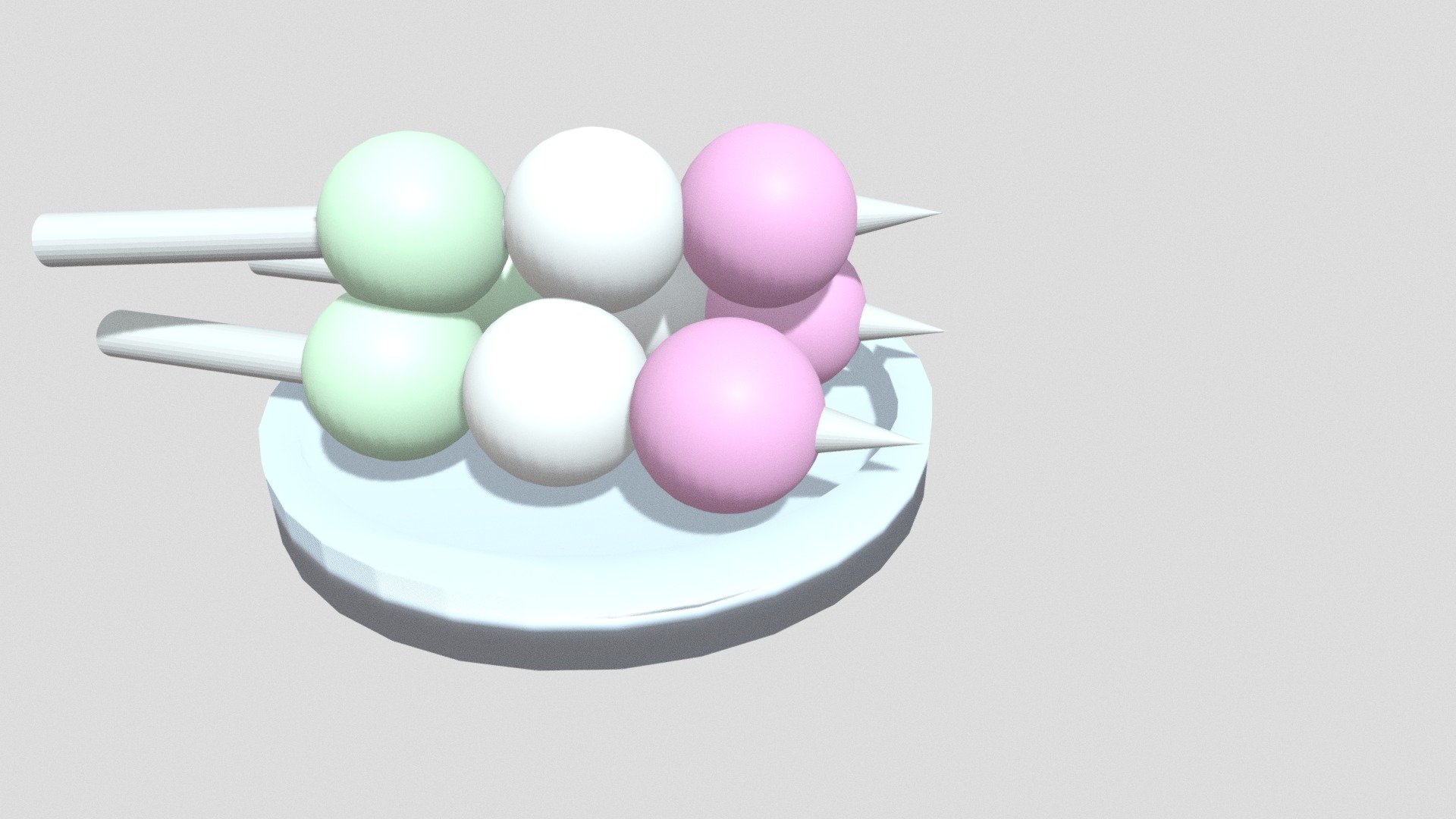 Polka dango - Download Free 3D model by Polka_0_ [4b2744a] - Sketchfab
