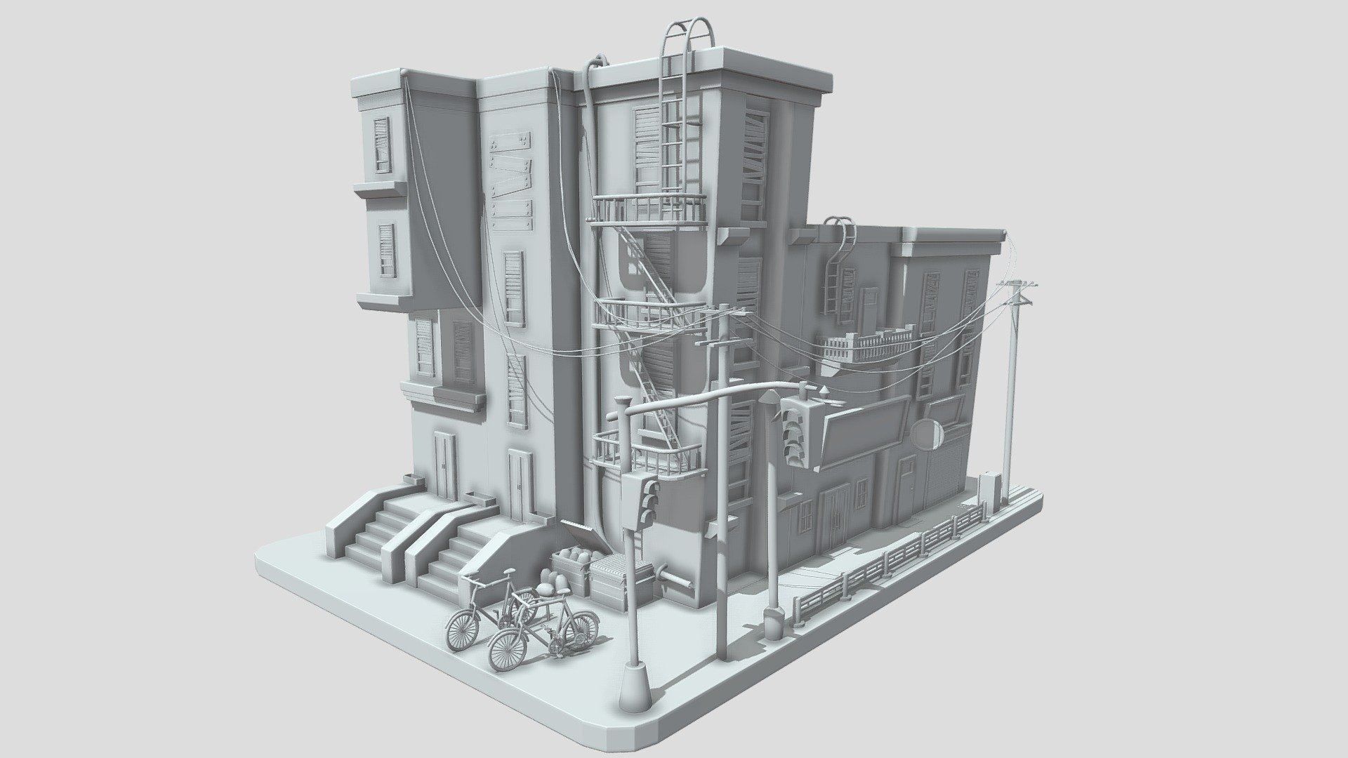 Stylized Building - Download Free 3D model by Sina (@Sin4) [4b2966a ...