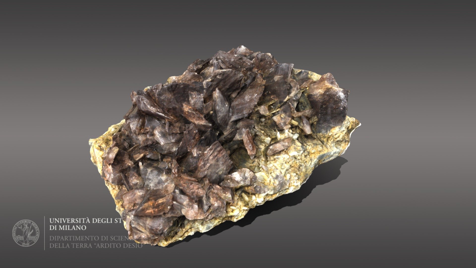 axinite - 3D model by Department of Earth Sciences "Ardito Desio ...