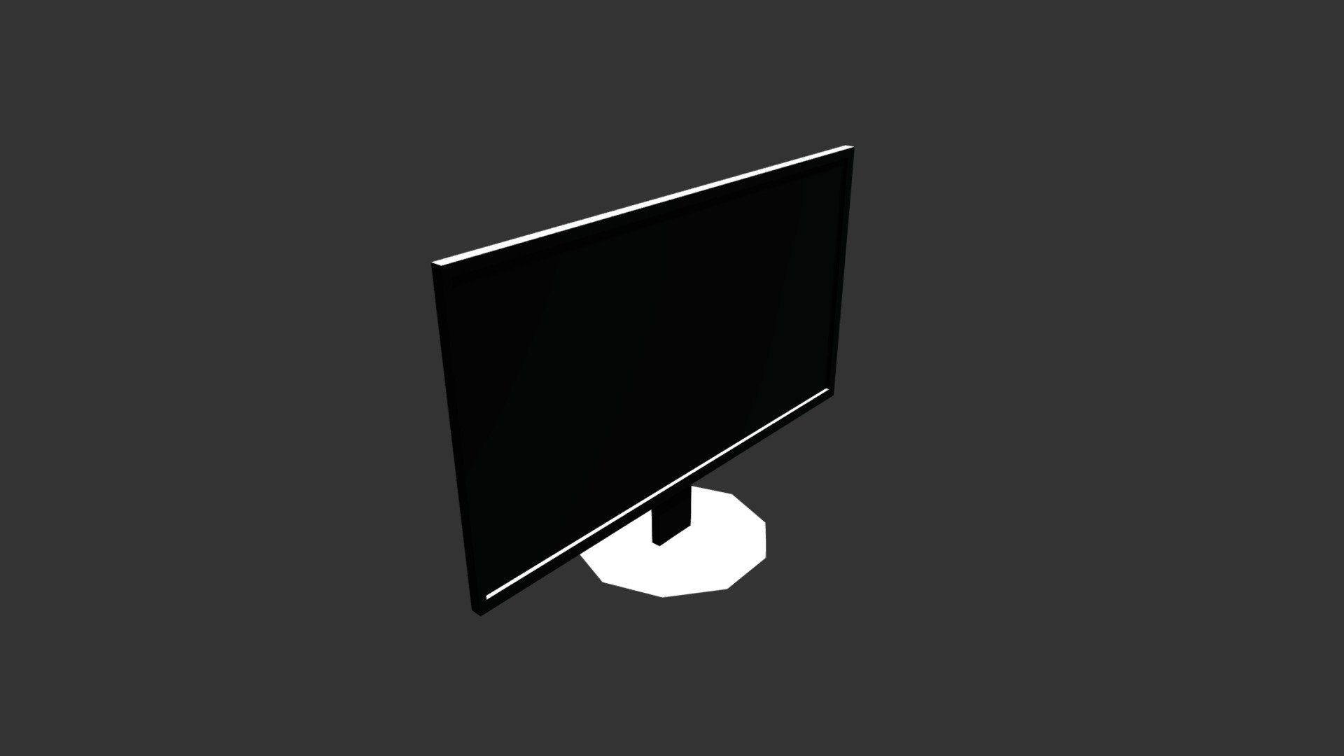 Simple monitor BLACK - Download Free 3D model by Michal2SAB [4b29d16 ...