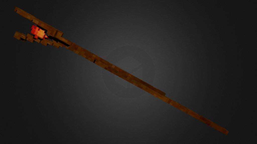 Staff 2h Teir1 - 3D model by JSM [4b2a479] - Sketchfab