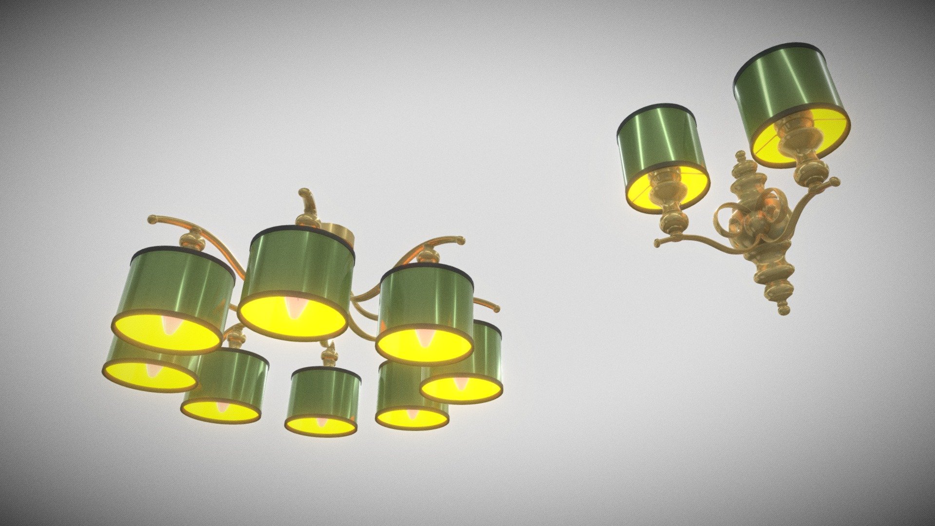 3D Classical Lamp model - 3D model by nvere [4b2a909] - Sketchfab