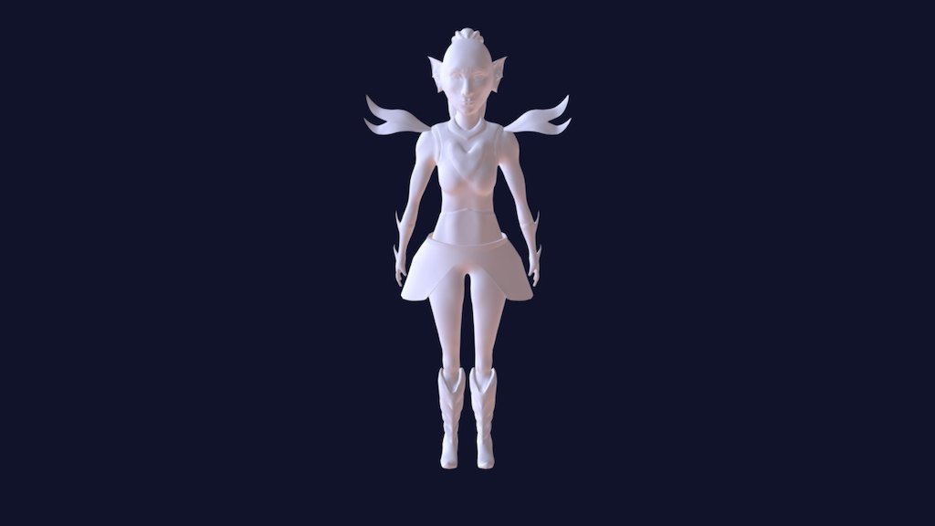 Undyne - Escultura Final - 3D model by BeatrizRocha [4b2b6d4] - Sketchfab