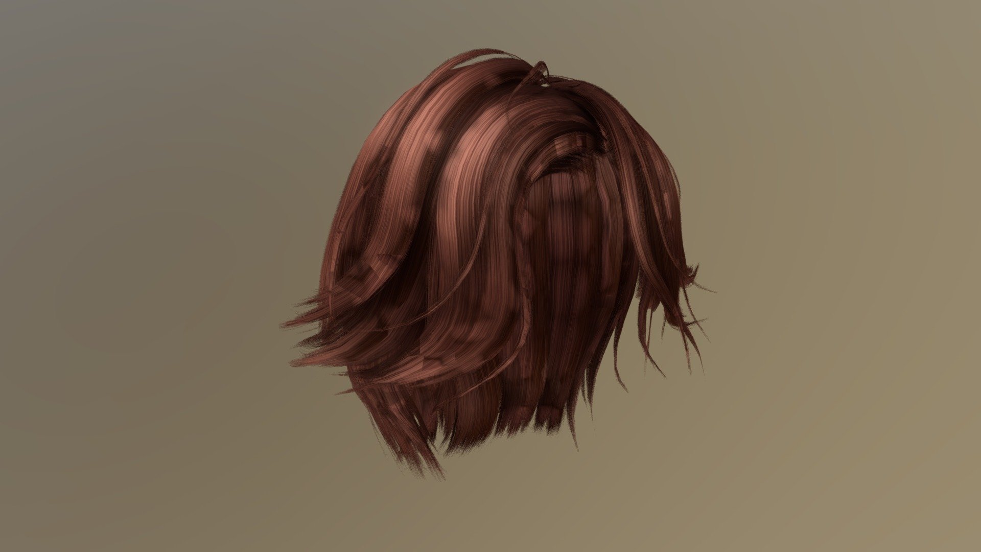 medium-short hair combed to the sides - Download Free 3D model by zHairezt [4b2bccd] - Sketchfab