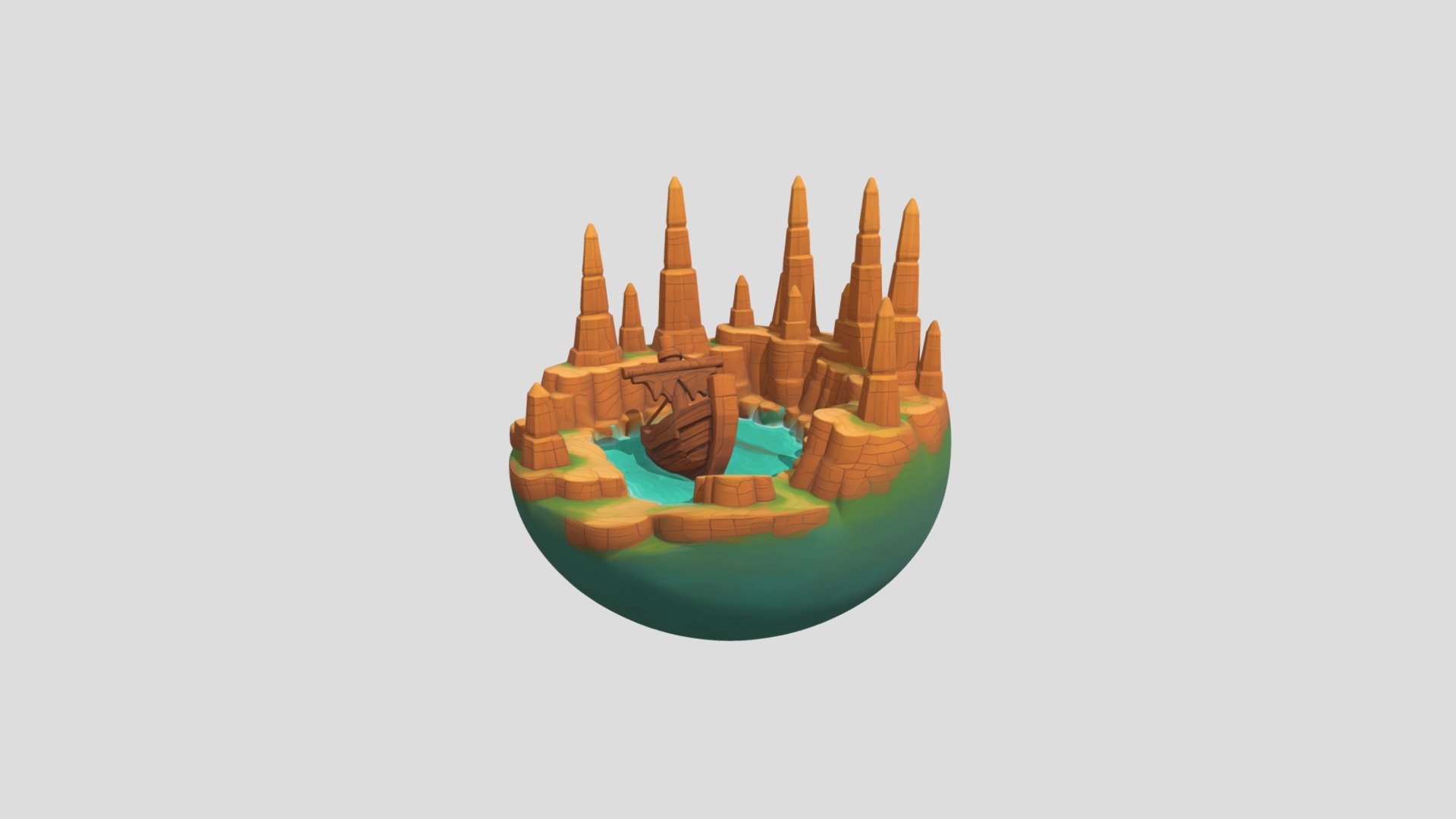 Grounded Planet - Download Free 3D model by klrxyz [4b2e777] - Sketchfab