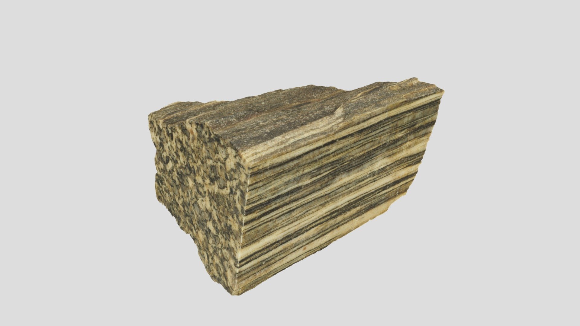 L-S tectonite from granitic orthogneiss - Download Free 3D model by ...