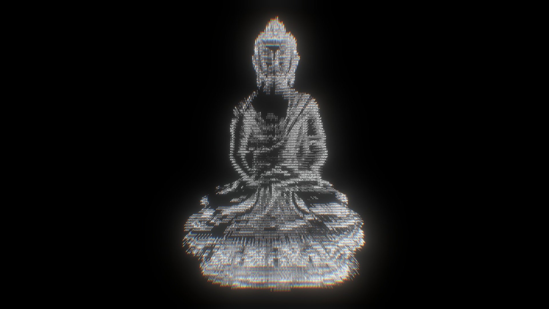UXR Ascii Buddha - 3D model by 𝔼ℕ𝔼𝔸 𝕃𝔼 𝔽𝕆ℕ𝕊 (@enealefons) [4b3186b ...
