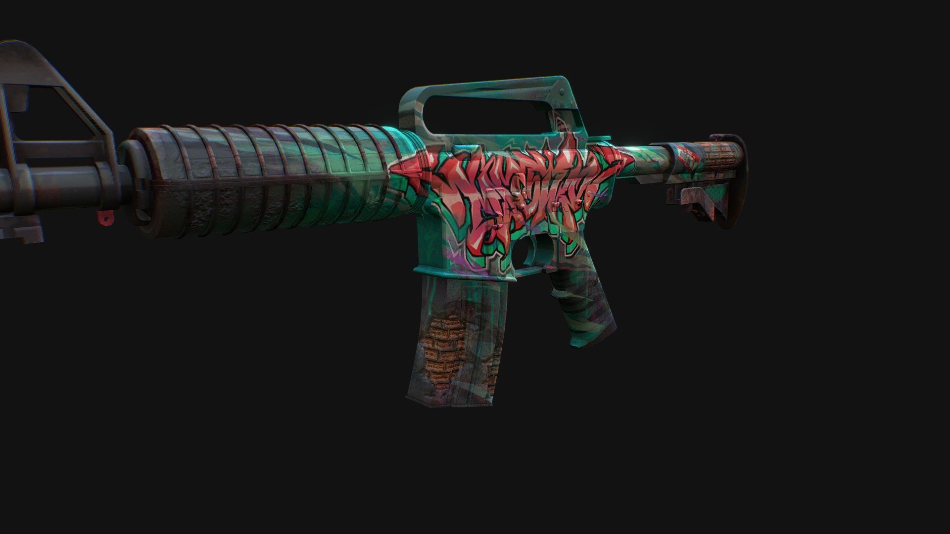 M4A1-S | Red Maestro - 3D model by senkizh [4b33b8d] - Sketchfab