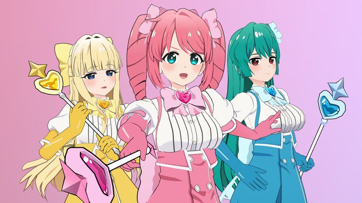 Mahoushoujoniakogarete 3D models - Sketchfab