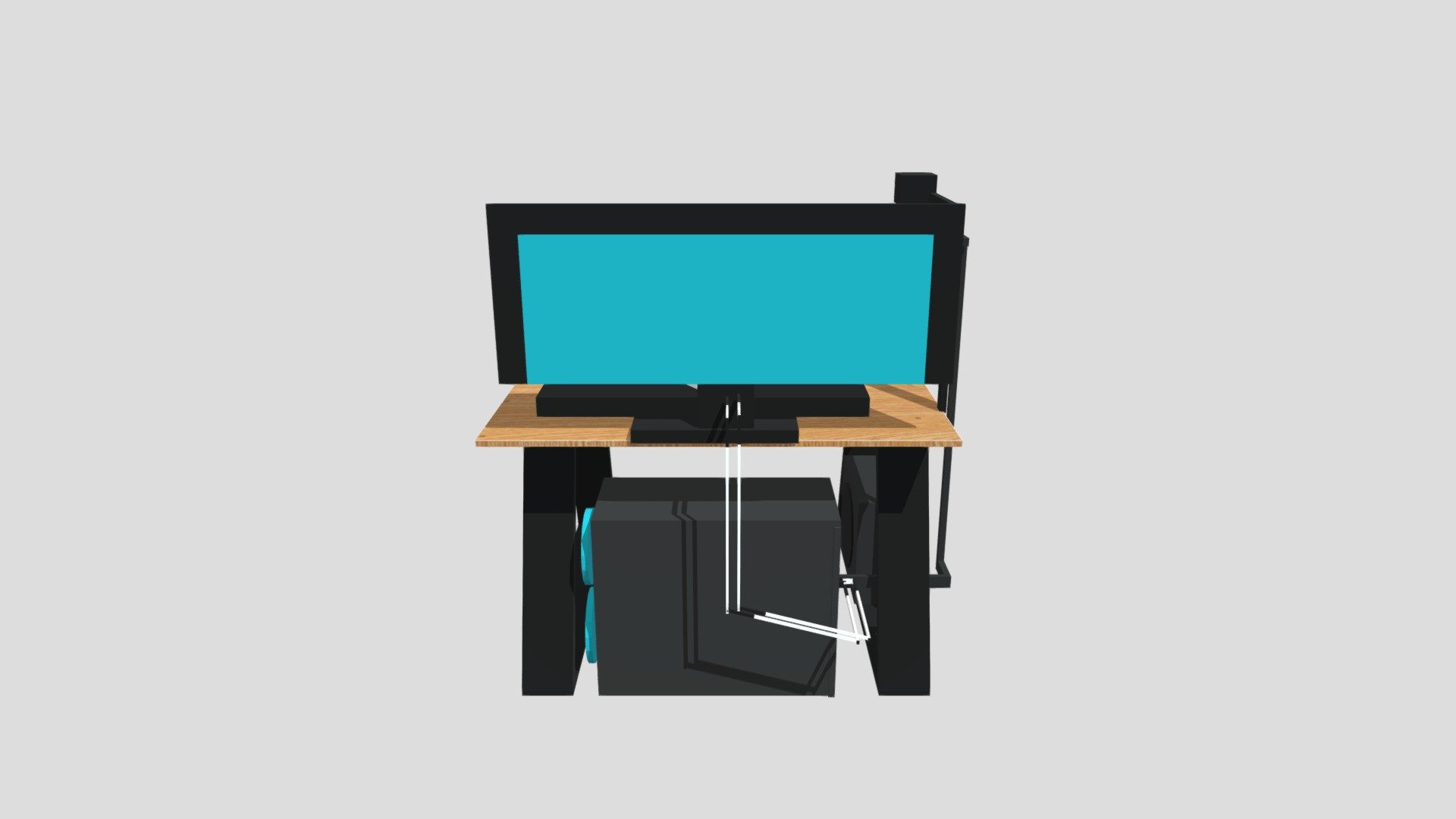 My Computer Setup 2 - 3D model by ivoeverett12 [4b3924a] - Sketchfab