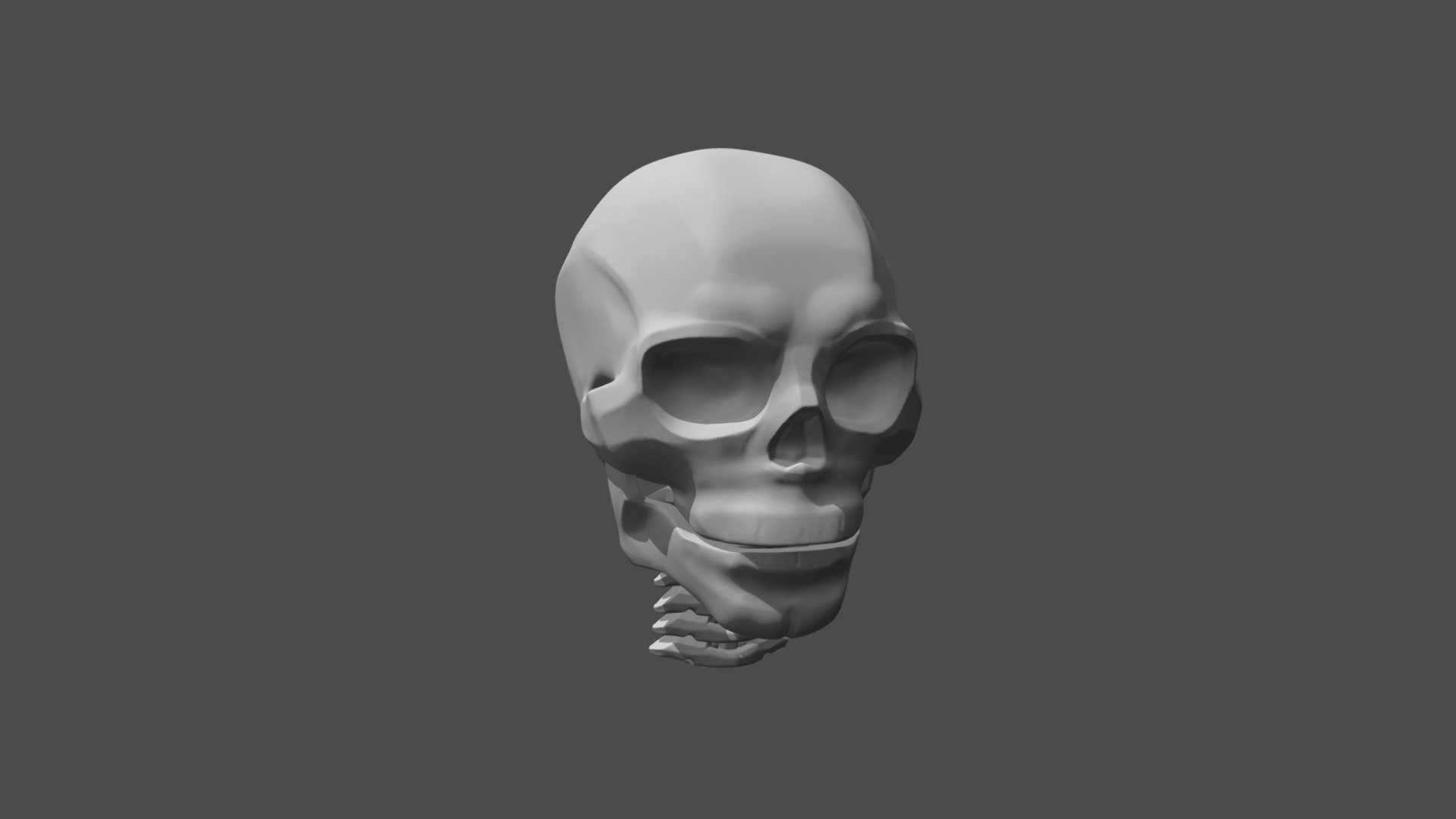 Cartoon Skull - 3D model by FelipeSouza (@felipeasouza) [4b396f5 ...