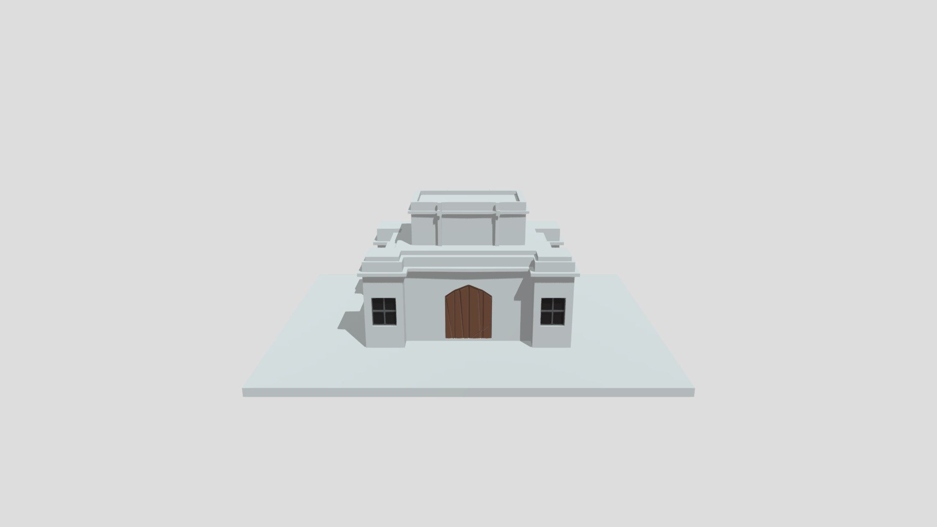 Castle with wooden gate - 3D model by nourg0870 [4b3bae1] - Sketchfab