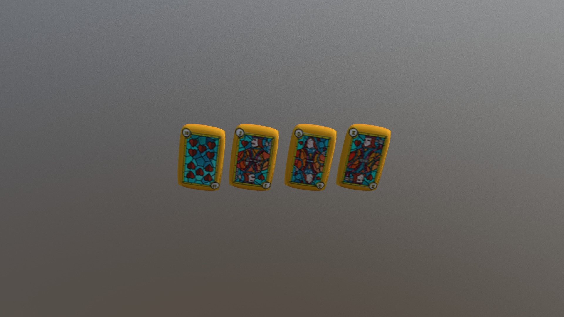 Cards - 3D model by jasminR [4b3bdbb] - Sketchfab