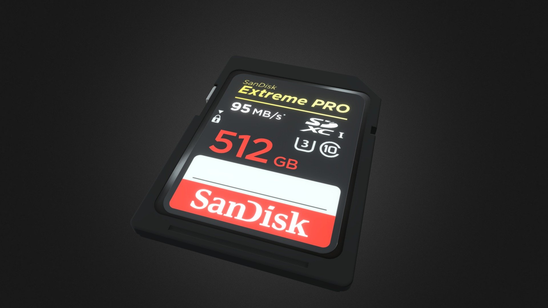 SD Card 1:1 Realistic - Download Free 3D model by SolverData [4b3dda4 ...