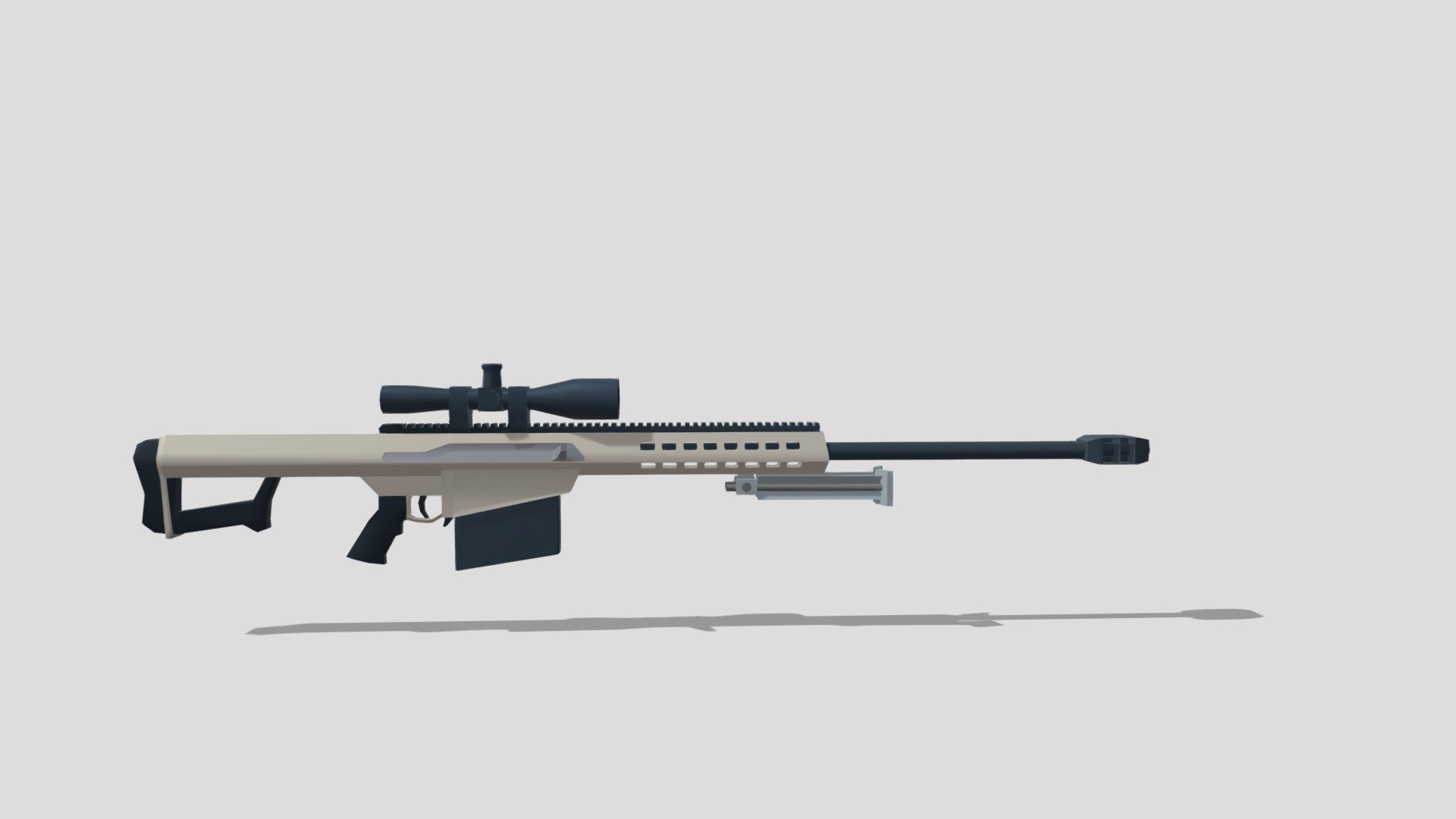 barrett m82 - 3D model by CheyMD [4b431e3] - Sketchfab