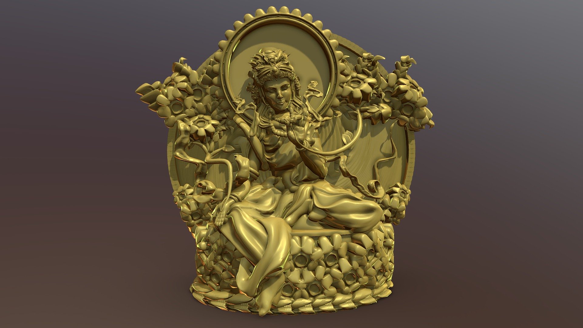 Green Tara - 3D model by tushar_cg97 [4b450b0] - Sketchfab