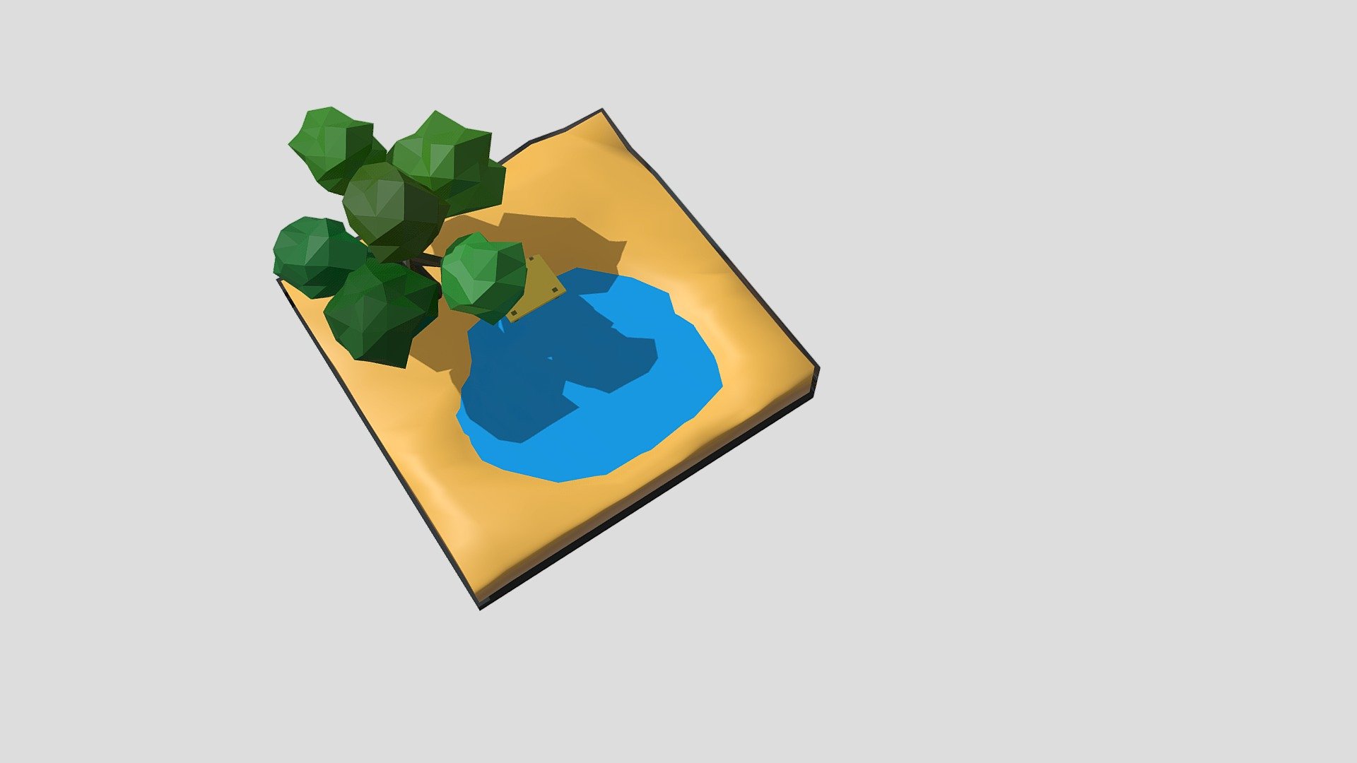 Low Poly Place - Download Free 3D model by Basic objects by hlaingpyae ...
