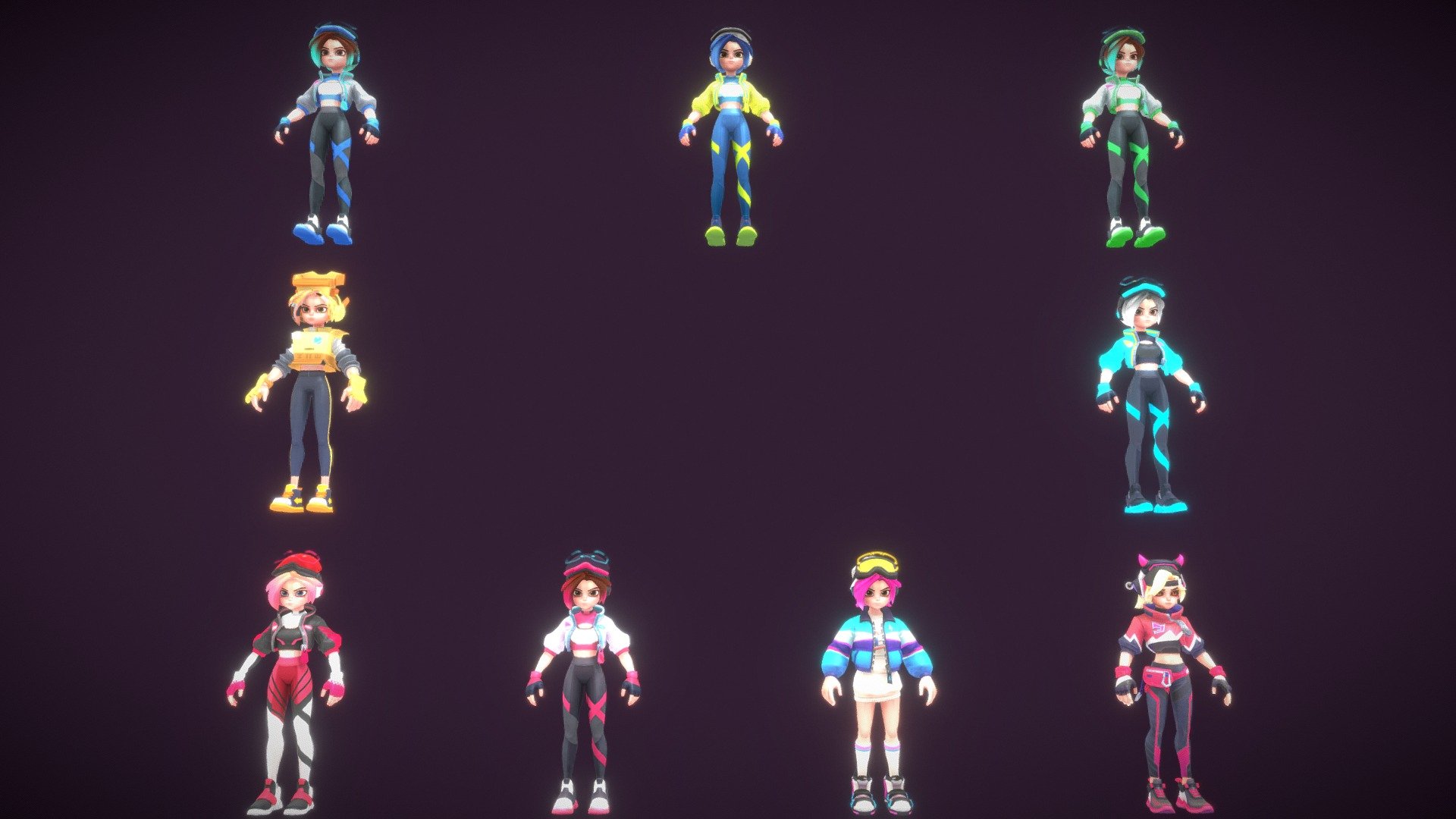 Anna Rig collection - Buy Royalty Free 3D model by Luna Studio ...