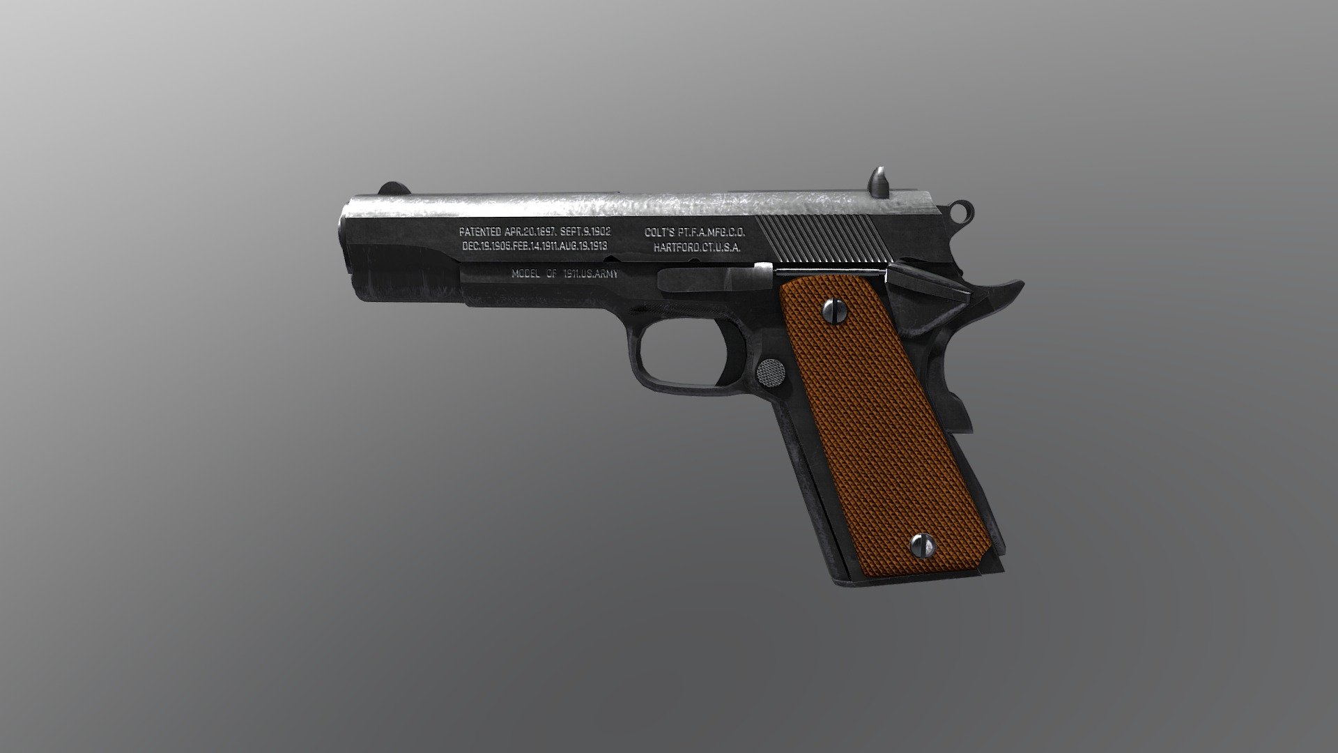 M1911 - 3D model by NuClearSum (@yaderny.san) [4b48226] - Sketchfab