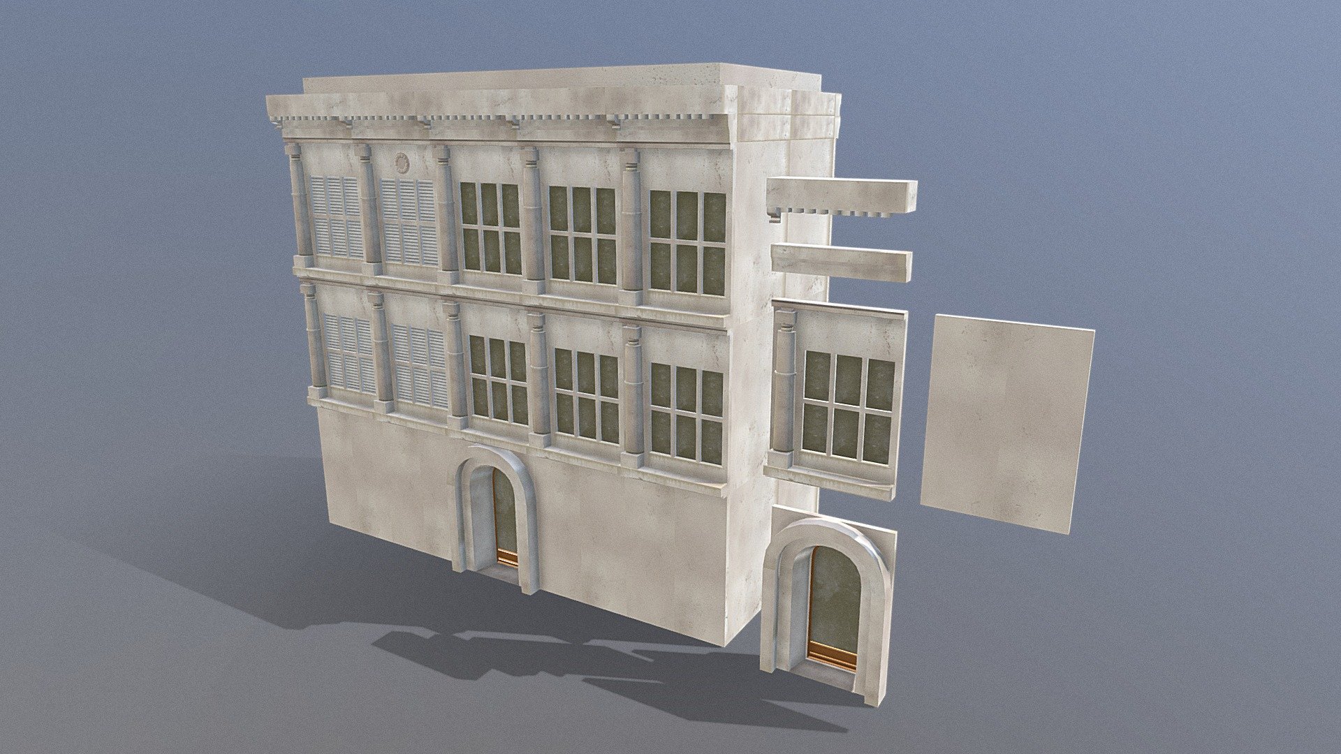 Modular building facade - Buy Royalty Free 3D model by Sousinho ...