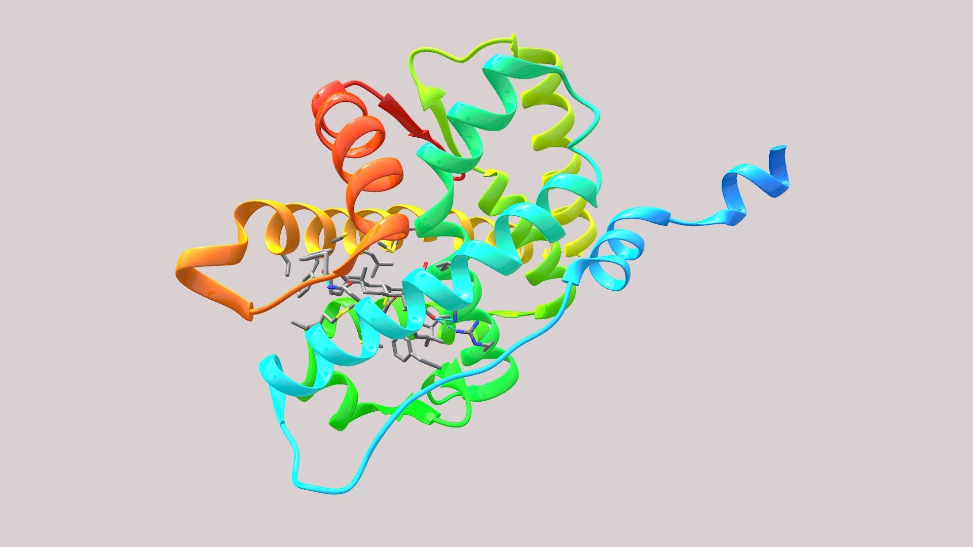 Spironolactone bound to receptor. - Download Free 3D model by ...