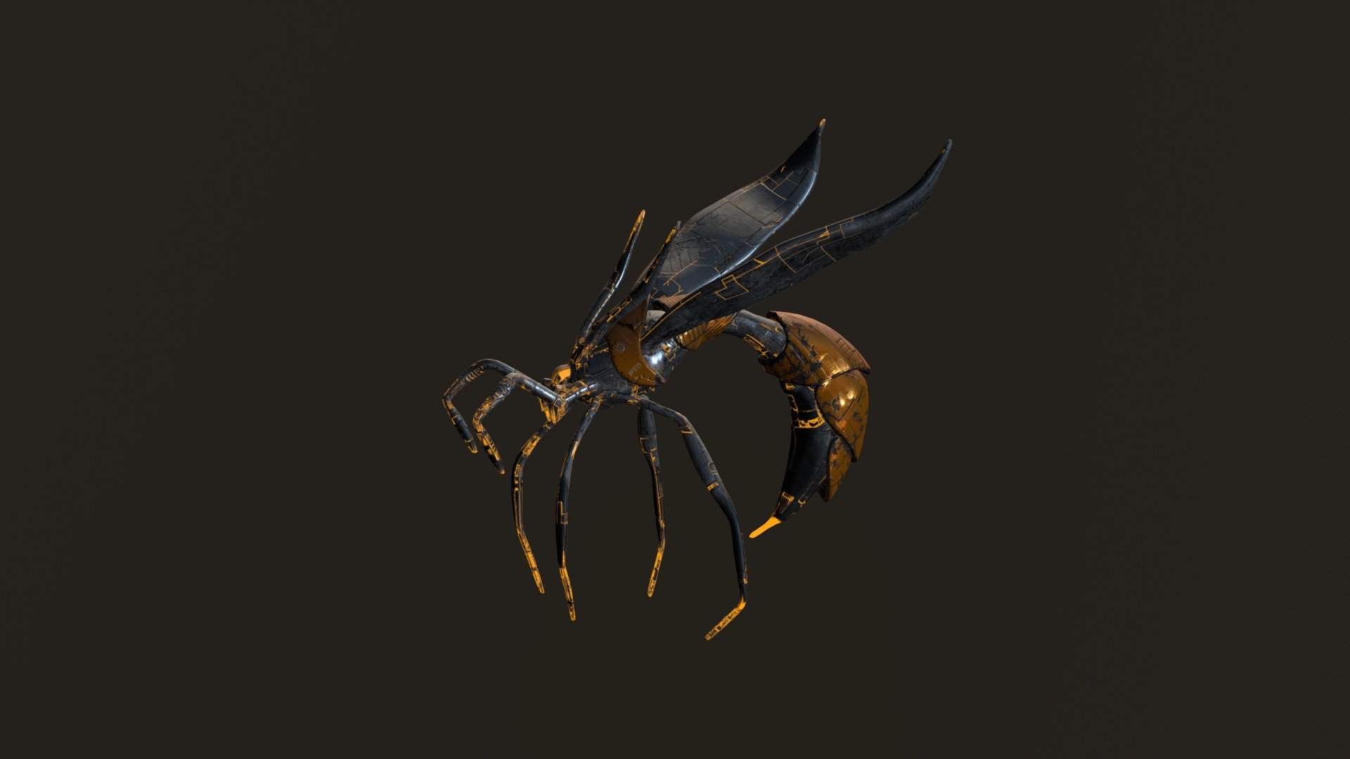 Bee Fighter - 3D model by Phong Do (@phongdo) [4b4b718] - Sketchfab