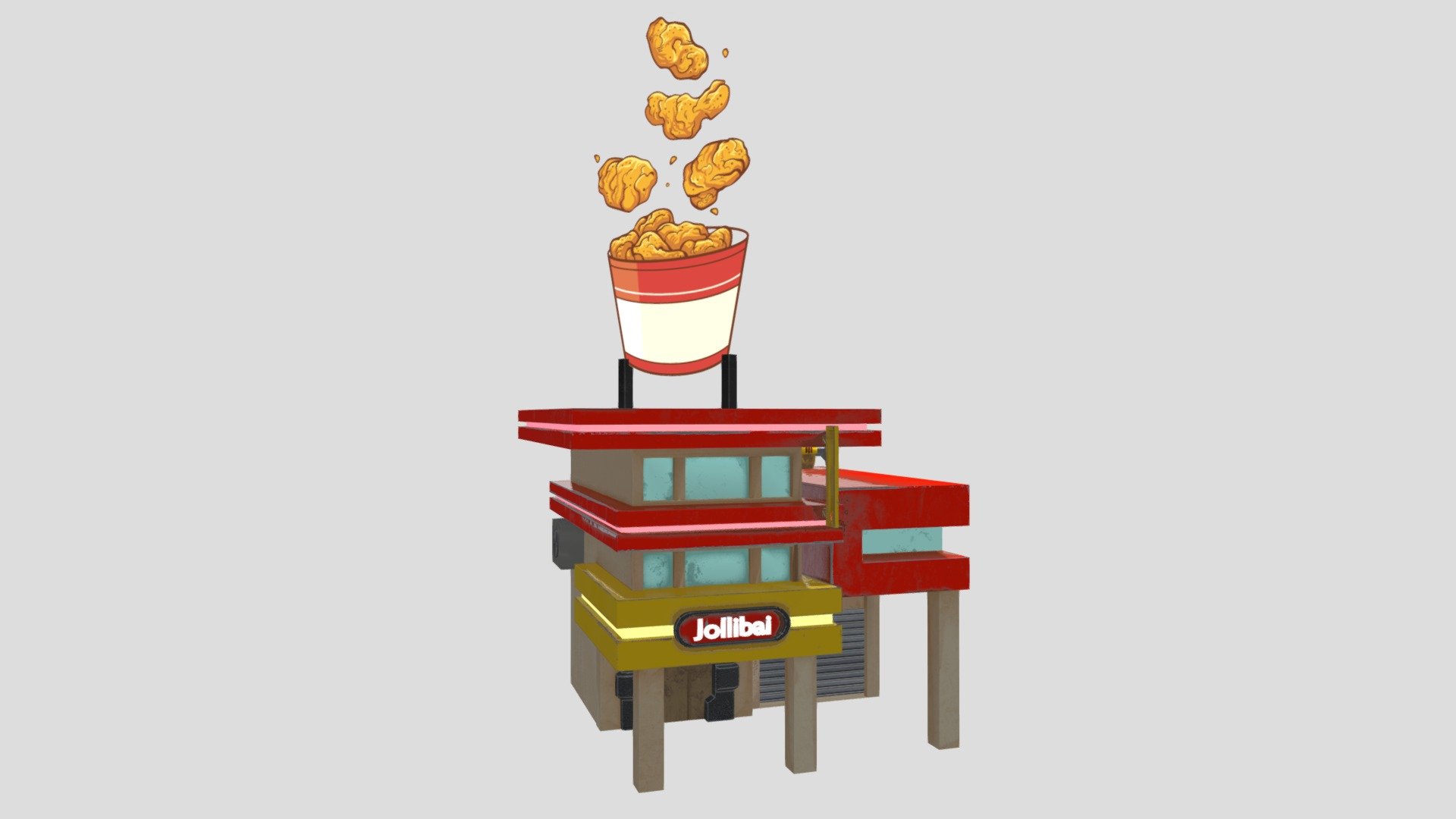 SciFi Fastfood Building - 3D model by Midnight Temple (@Starscream10 ...
