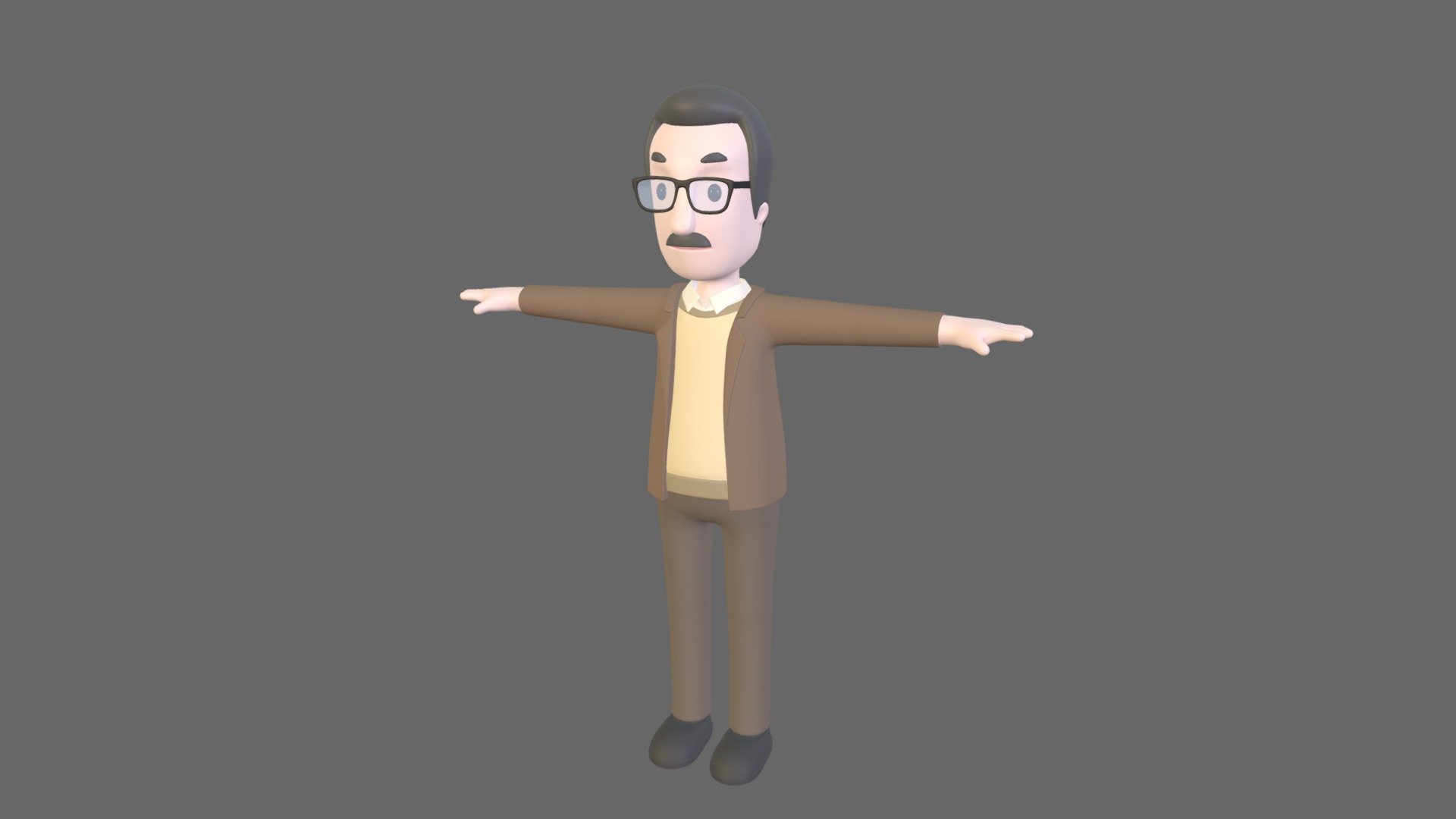 CartoonMan014 Professor - Buy Royalty Free 3D model by bariacg [4b4e730 ...