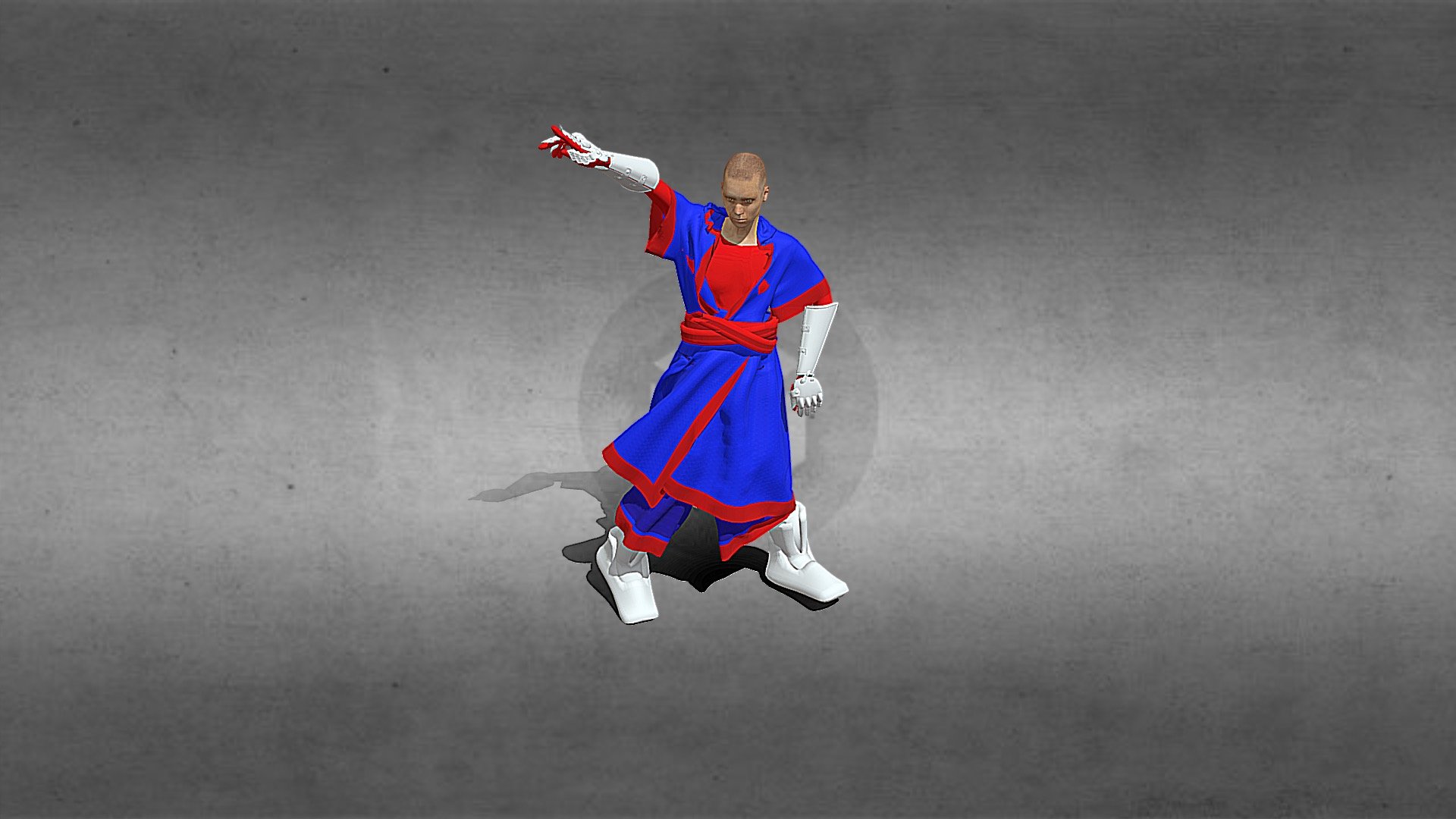 Wizard Cloth Sim Test (Locking HipHop Dance) - 3D model by Robert.Weis ...