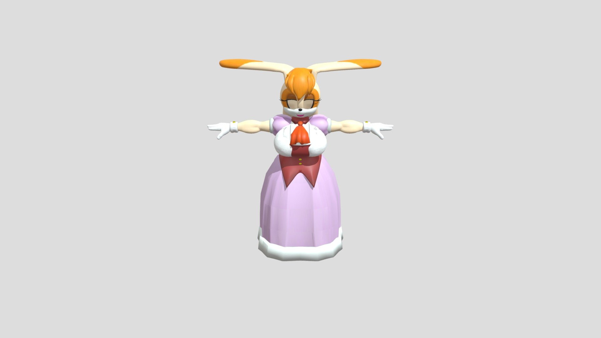 Curvy Vanilla the Rabbit. - Download Free 3D model by ...