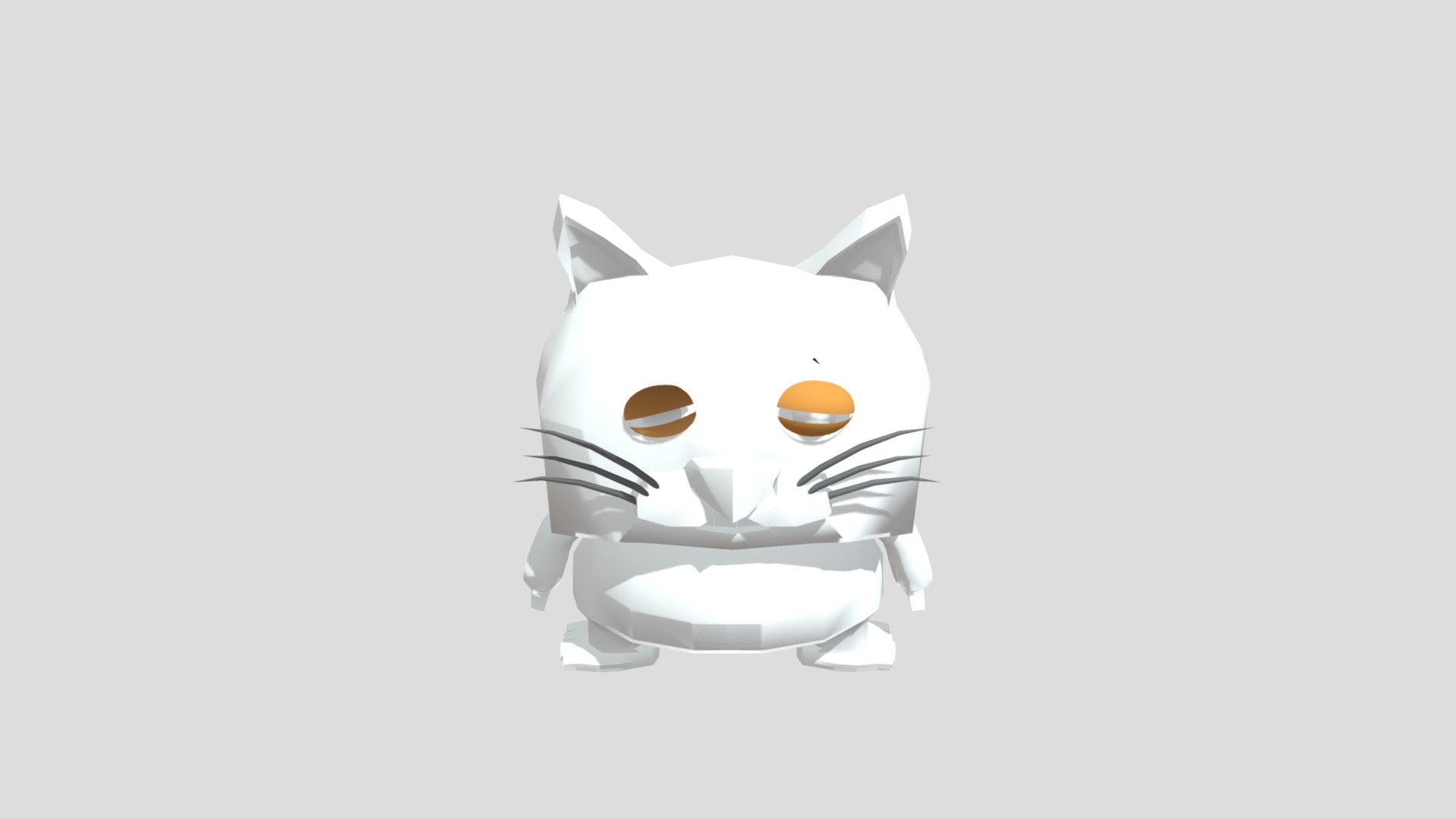 fat cat - 3D model by 张诚 (@mdyzer) [4b51110] - Sketchfab