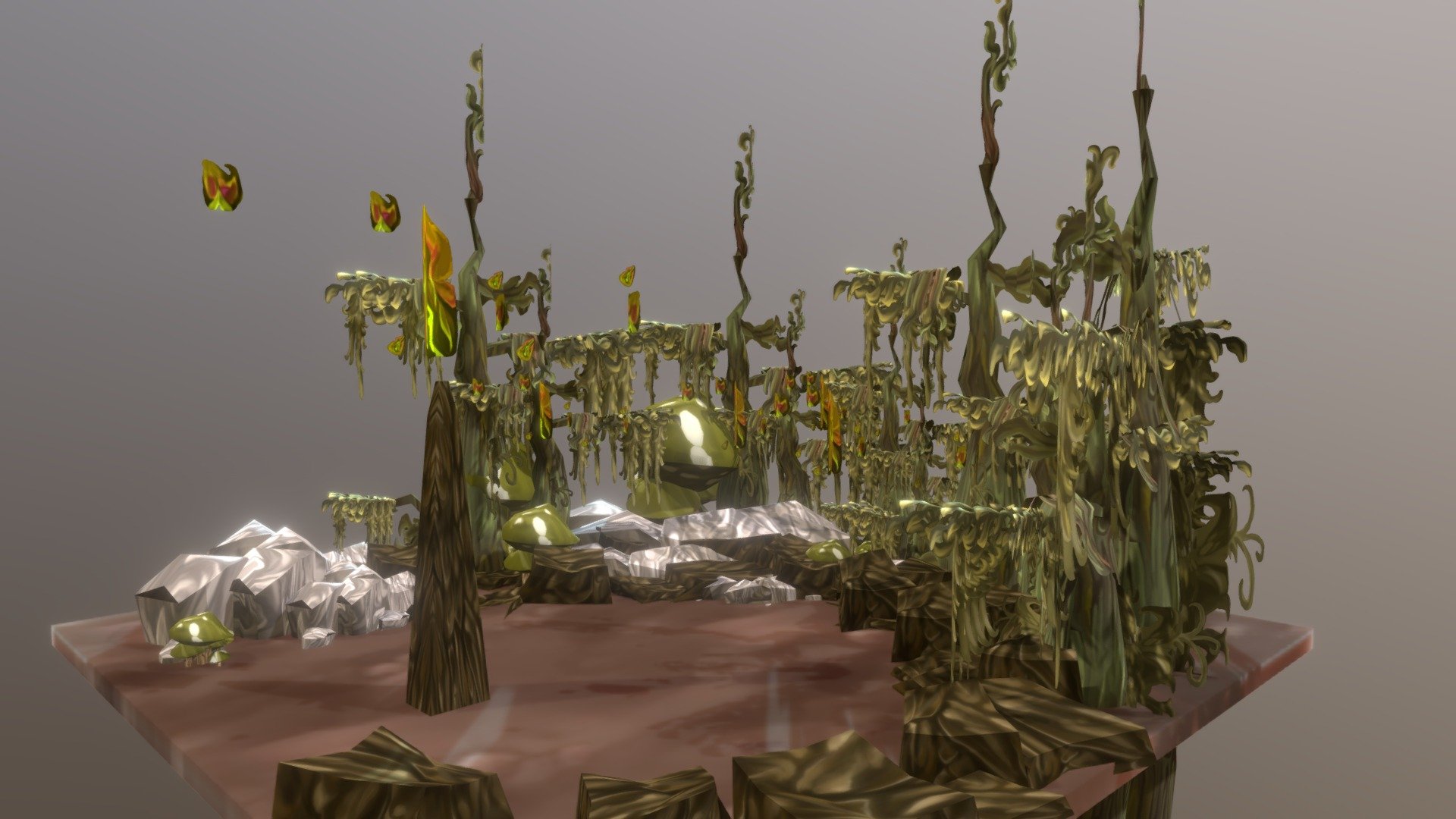 Swamp Diorama - 3D model by kirksy [4b55116] - Sketchfab